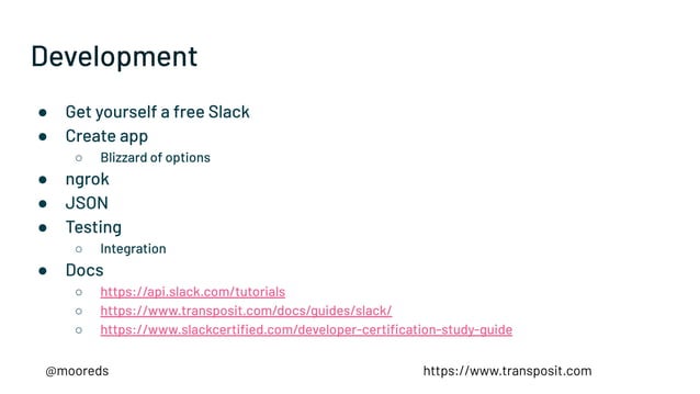 Building a slackbot | PPT