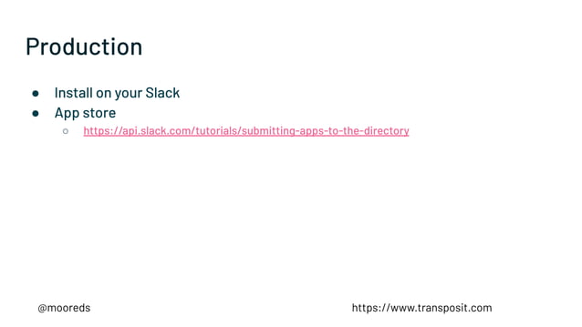 Building a slackbot | PPT