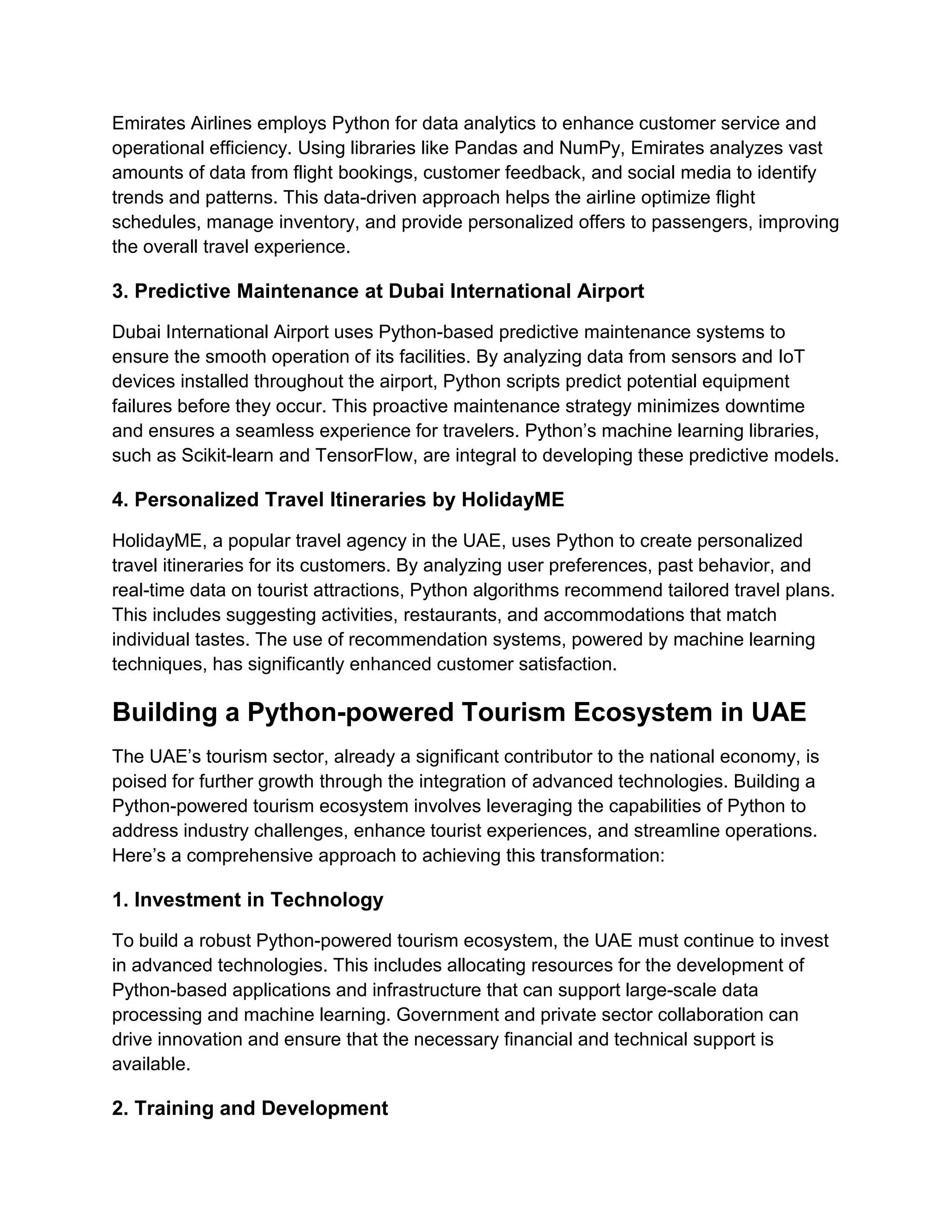 Building an Intelligent Tourism Framework in UAE with Python | PDF