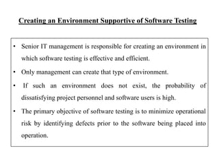 Building a software testing environment | PPTX