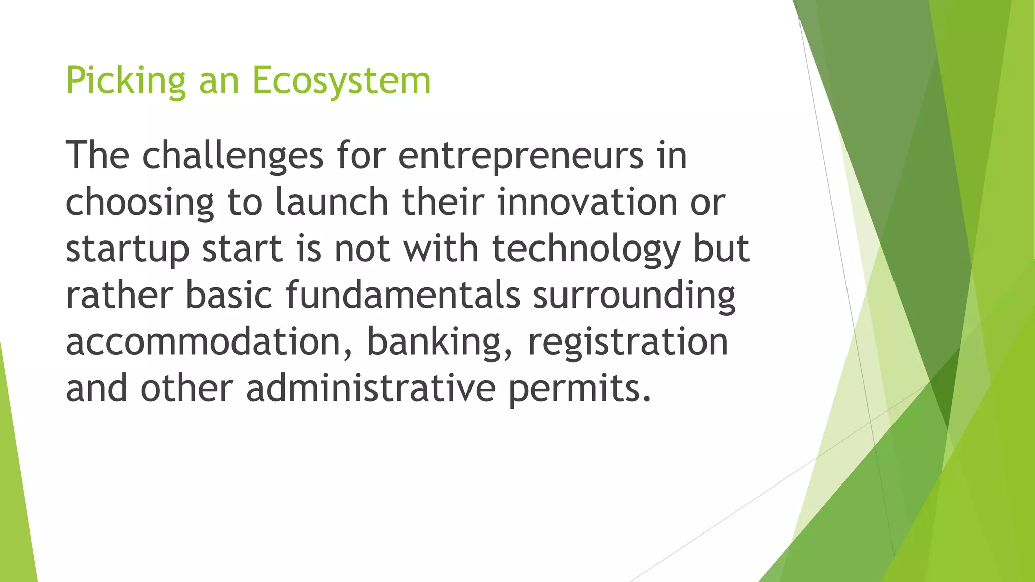 Building a Startup Ecosystem | PPT