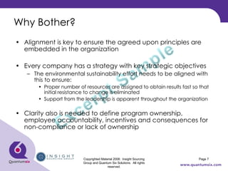 Building A Strategy For Environmental Sustainability Sample | PPT