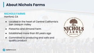 Building a Strong FSQA Strategy at Nichols Farms | PPTX