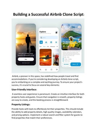 Building A Successful Airbnb Clone Script 1 Pdf