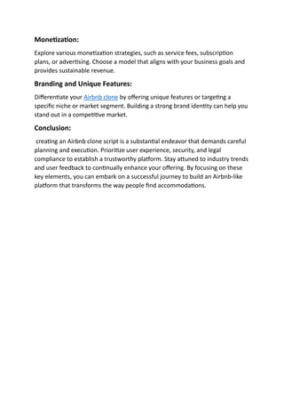 Building A Successful Airbnb Clone Script 1 Pdf