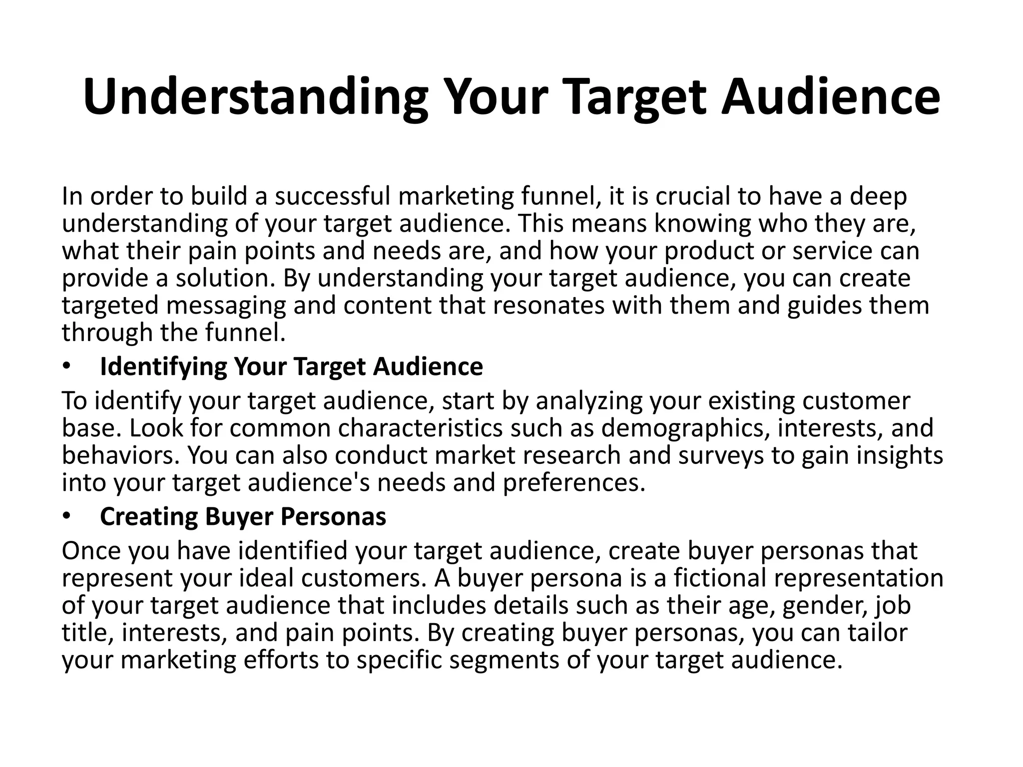 Building a Successful Marketing Funnel | PPTX