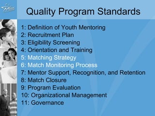 Building a Successful Mentoring Program: Matching Strategy and Monitoring Matches | PPT