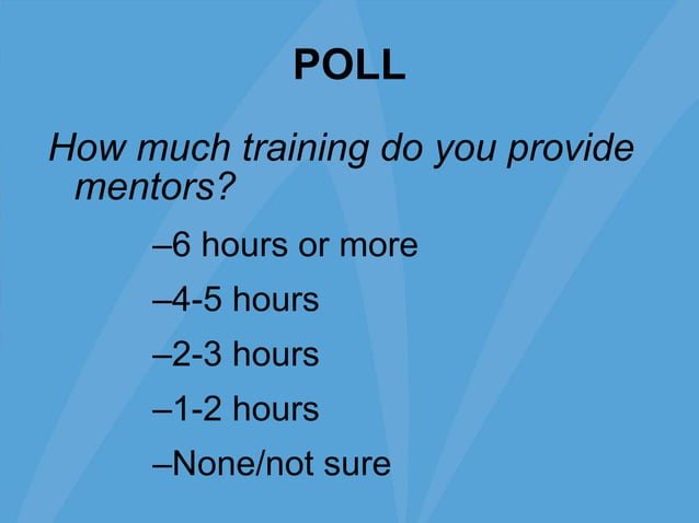 Building a Successful Mentoring Program: Orientation and Training | PPT