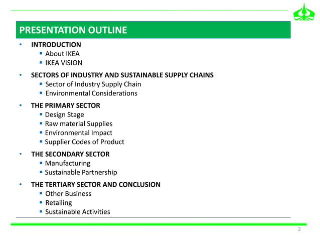 Building a sustainable supply chain IKEA CASE STUDY | PPTX