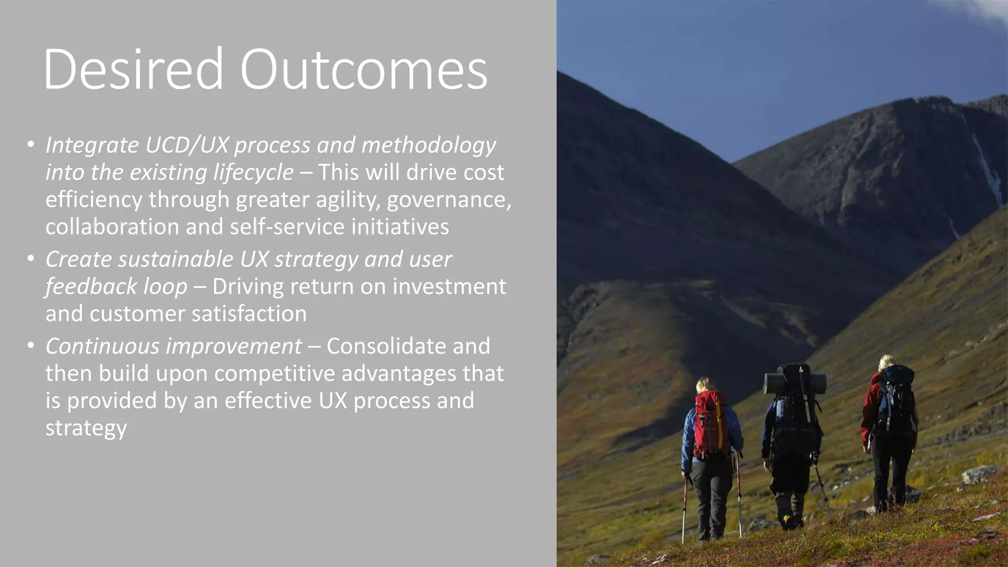 Building a user centered process and roadmap | PPT