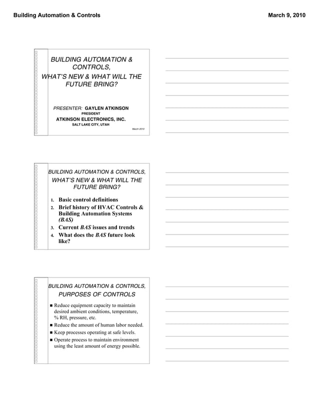 Building automation & controls | PDF