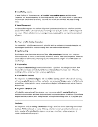 IoT in Building Automation, Enhancing Connectivity for Smarter ...