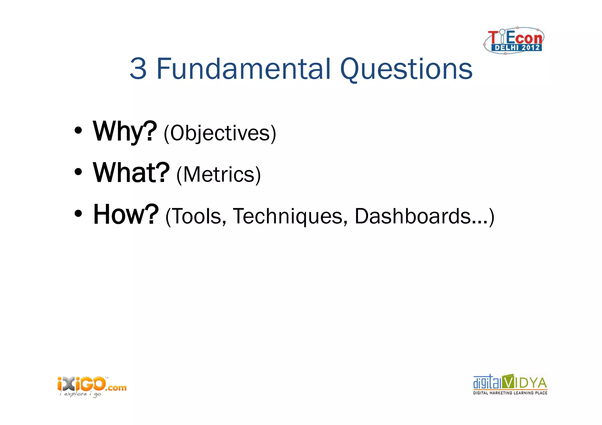 Building a Web Analytics Framework that Works | PPT