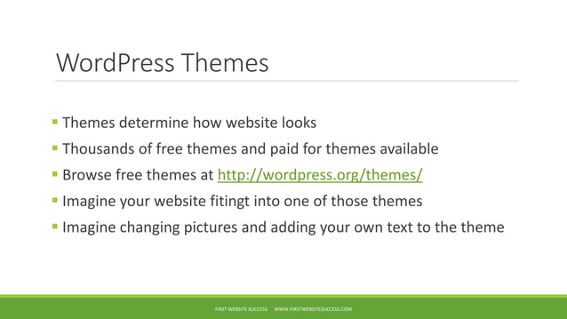 Building a website with WordPress | PPTX