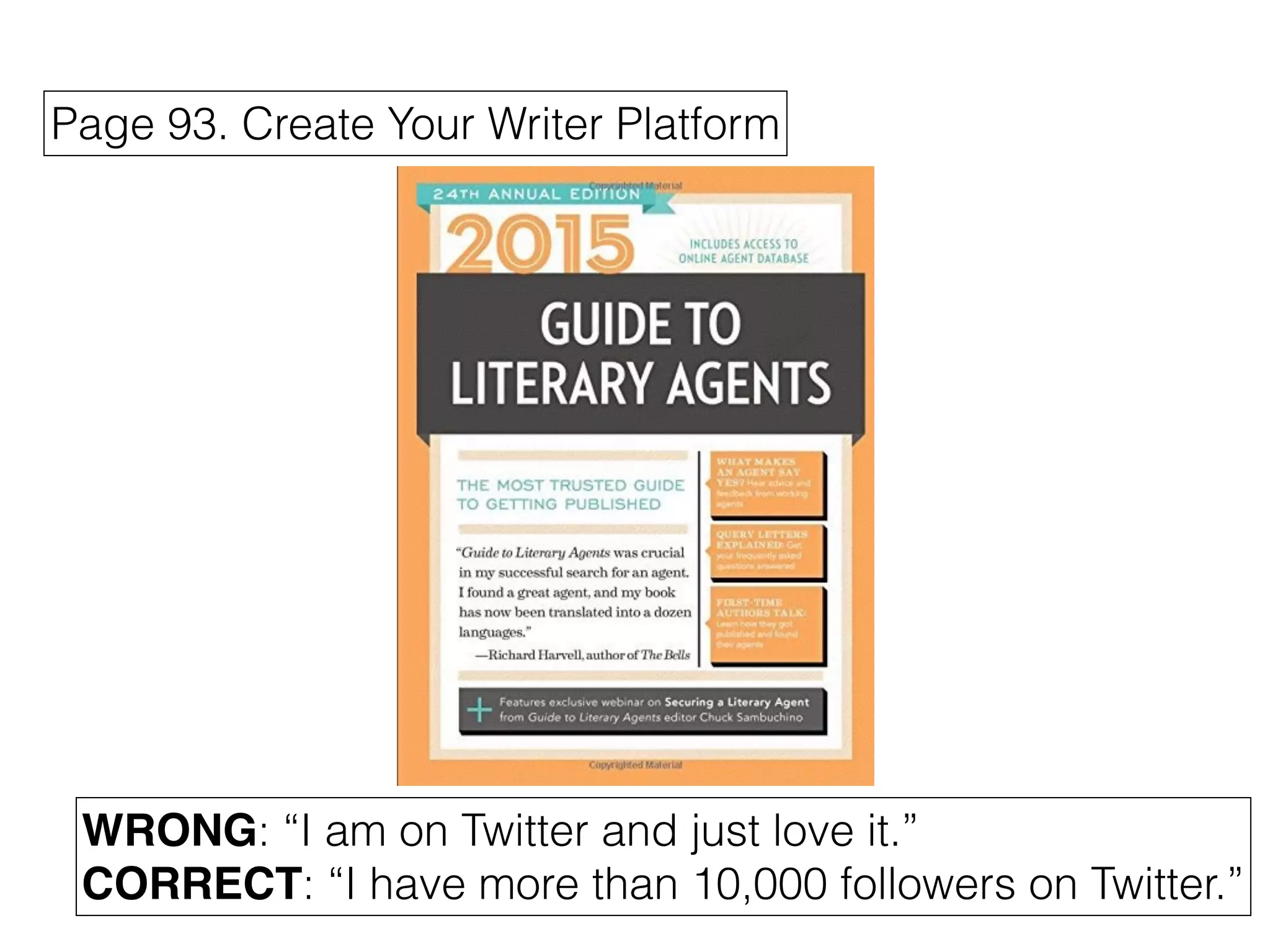 Building a writer's platform with social media | PPT