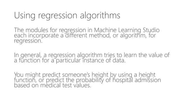Building Azure Machine Learning Models | PPT