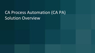 Pre-Con Education: Building Basic ITSM Workflows in CA Service ...