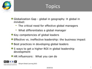 Building better global managers.by carolyn feuille | PPT