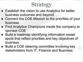 Building Big Data Analytics Center Of Excellence | PDF
