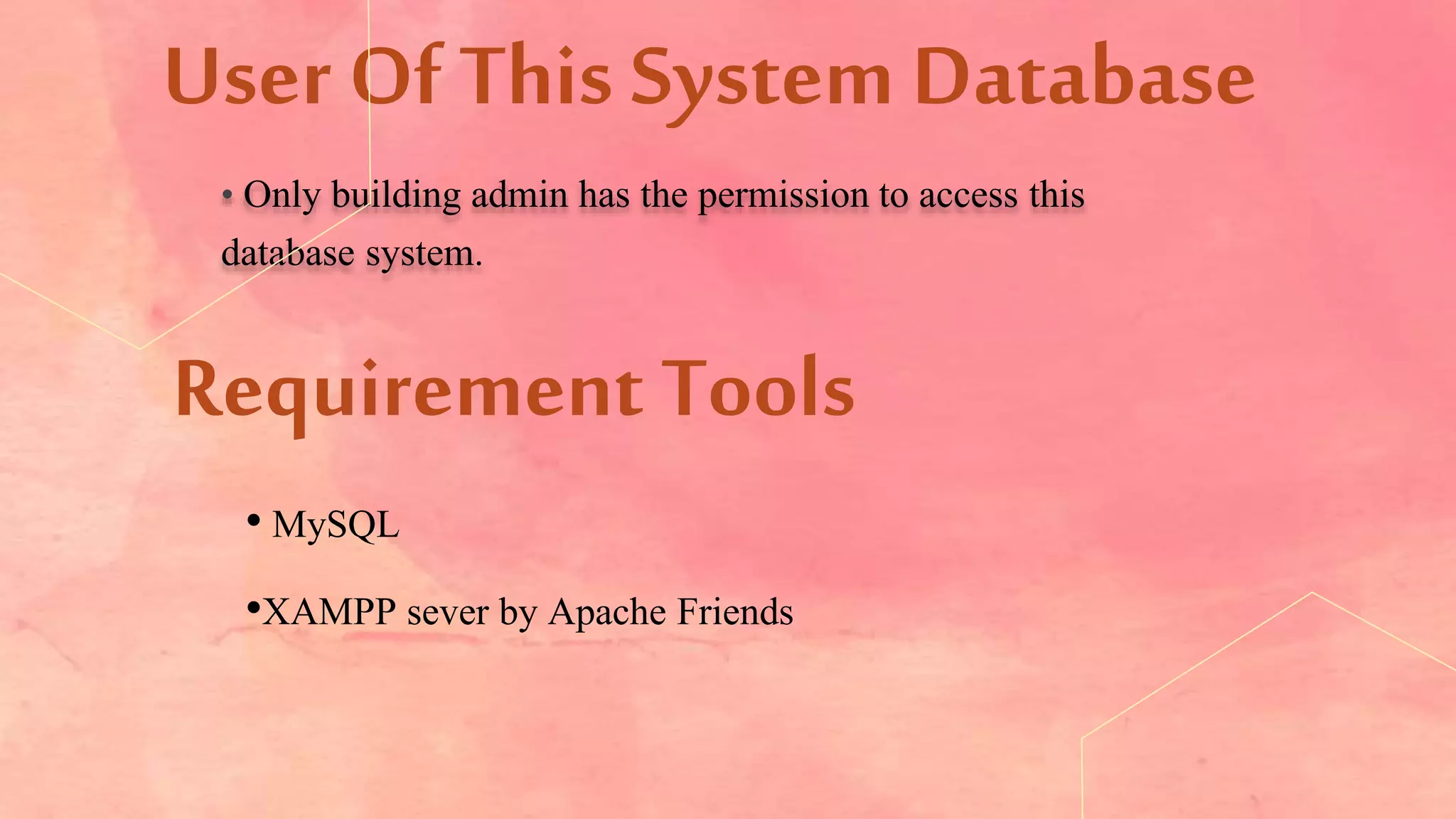 Building Billing Database Management System project | PPT