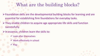 Building blocks for learning- How to deal with sensory processing | PPT