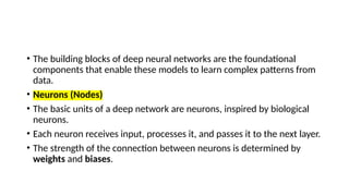 building blocks.pptx deep neural networks | PPTX