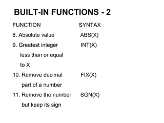 Building blocks 2 | PPT | Programming Languages | Computing