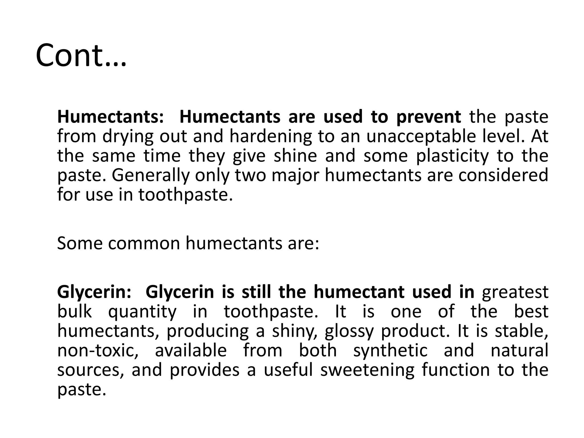 Building blocks for formulation shampoo and toothpaste | PPTX