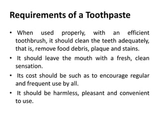 Building blocks for formulation shampoo and toothpaste | PPTX