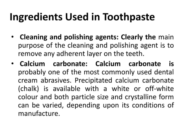 Building blocks for formulation shampoo and toothpaste | PPTX | Hair ...