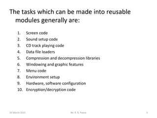 Building blocks (Game Architecture) | PPTX
