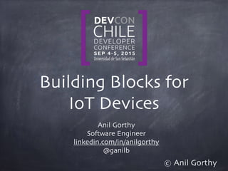 Building Blocks for IoT Devices | PDF
