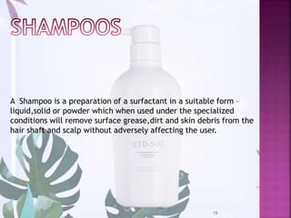Building blocks of cream and shampoo diksha ppt | PPTX