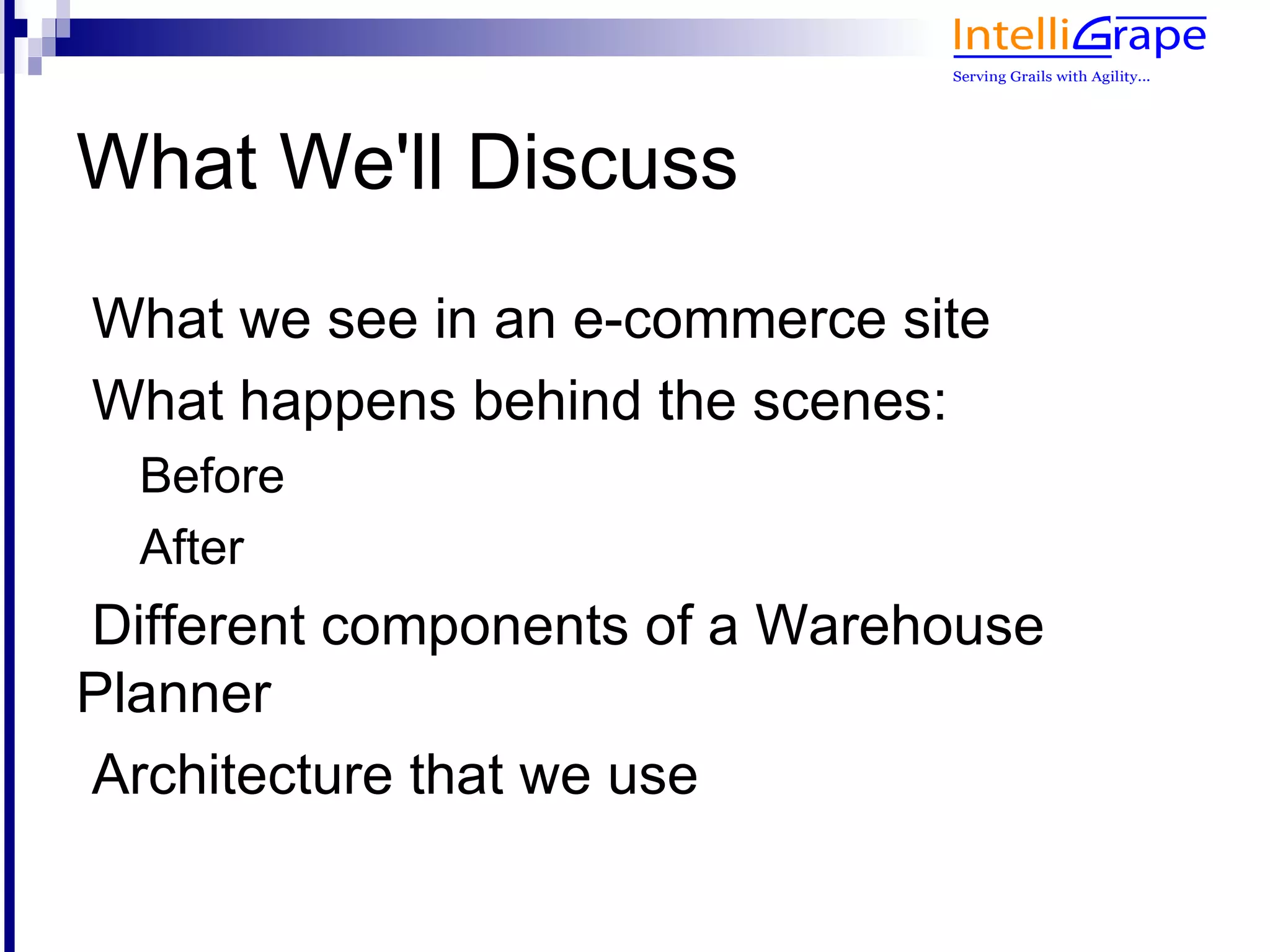 Building blocks of e-commerce sites | PPTX