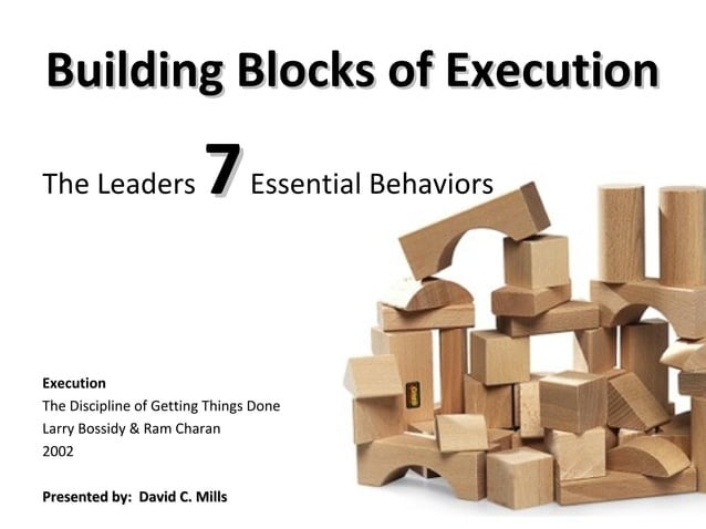 Building blocks of execution | PPT
