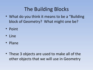 Building Blocks Of Geometry | PPT