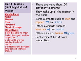 Building blocks of matter g3 | PPTX