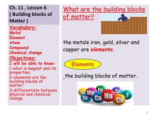 Building blocks of matter g3 | PPTX