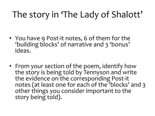 Building blocks of narrative | PPTX