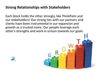 Building Blocks of ThinkPalm - People, Partners, Innovative Thinking ...