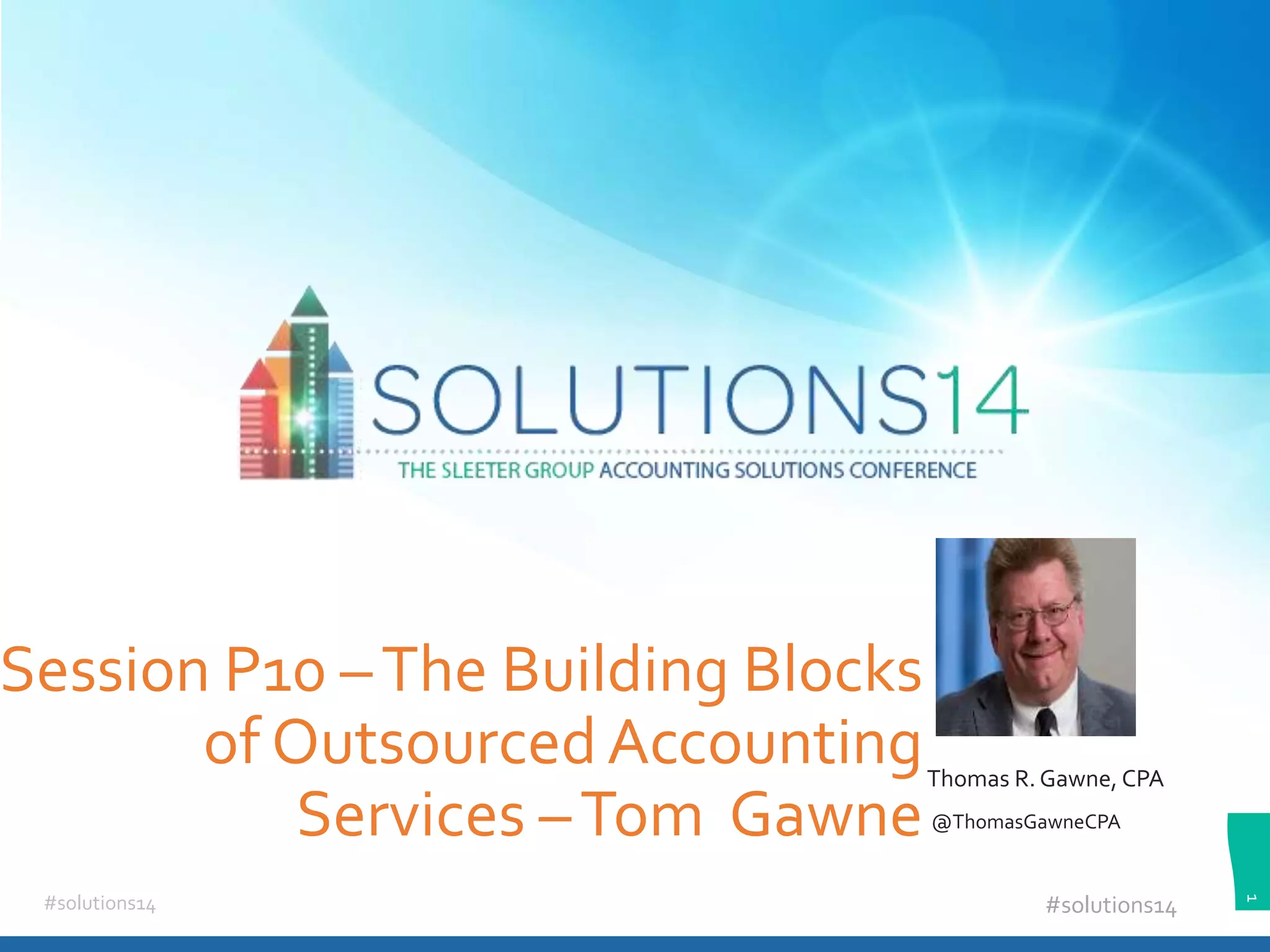 Building blocks outsourced accounting | PPT