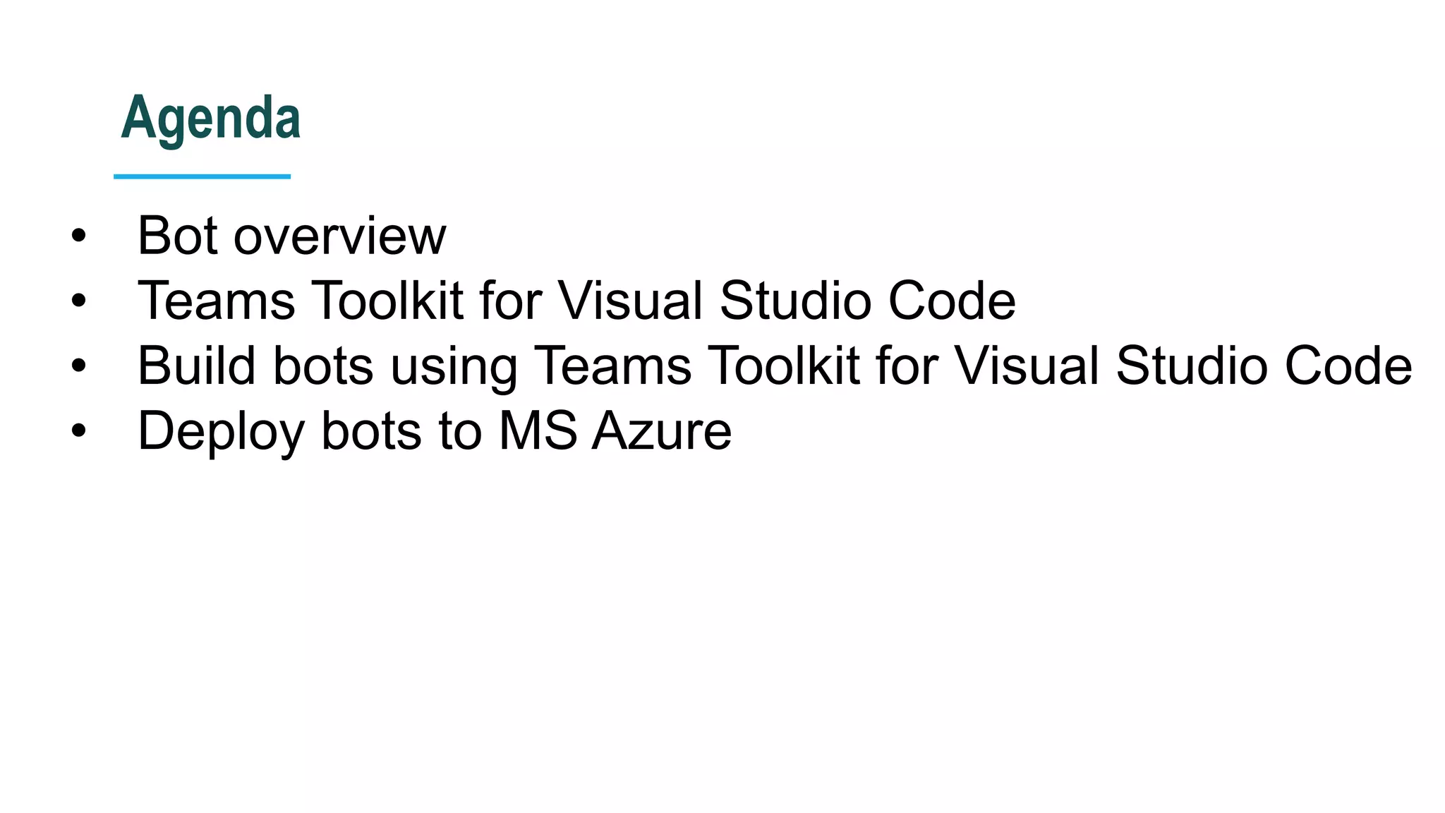 Building Bots with Teams Toolkit | PPT
