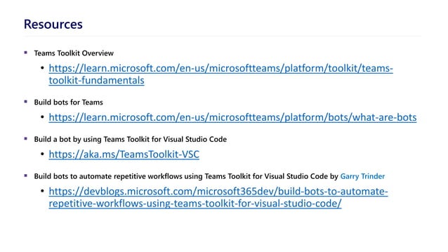 Building Bots with Teams Toolkit | PPT