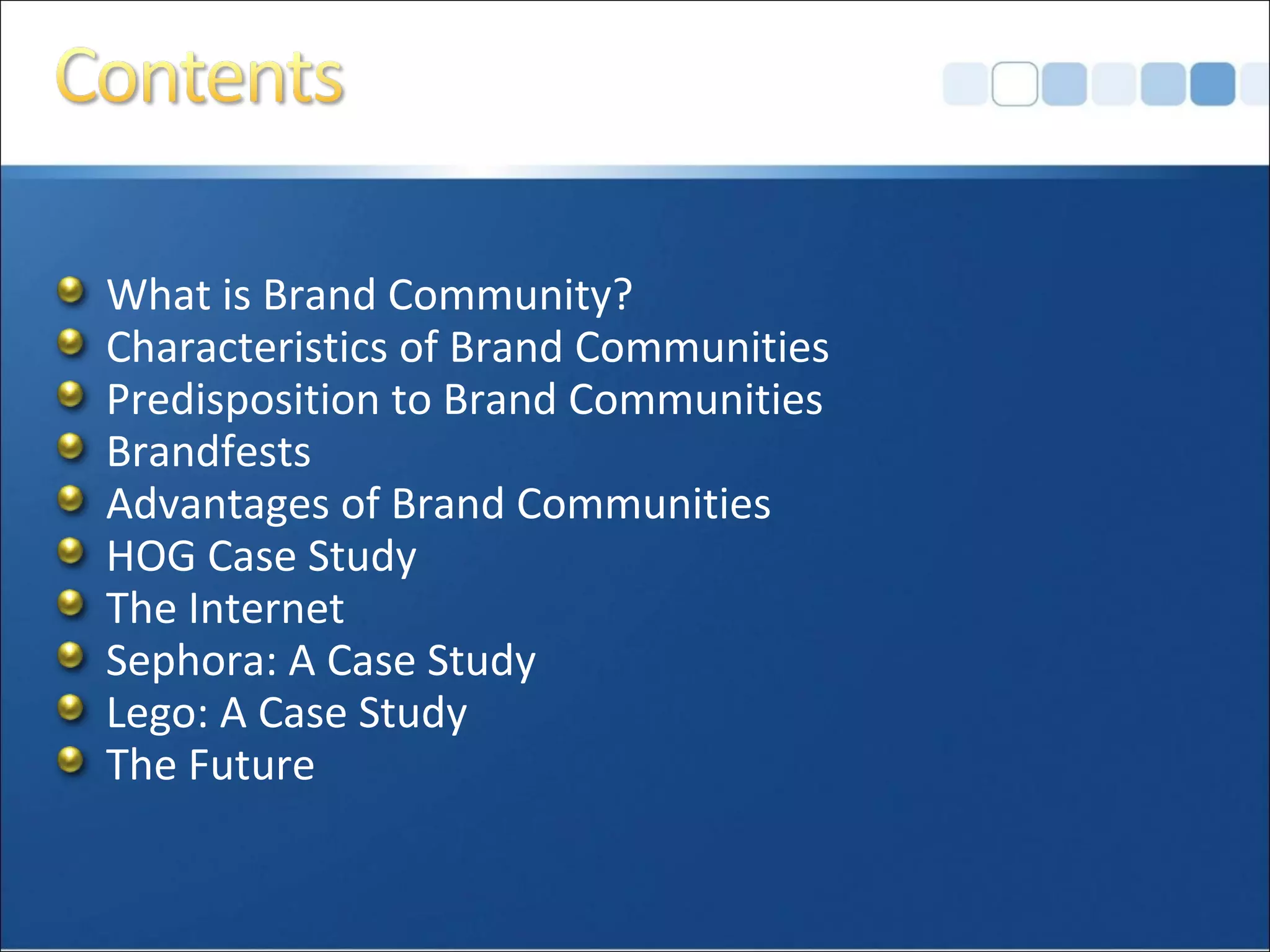Building Brand Communities | PPT