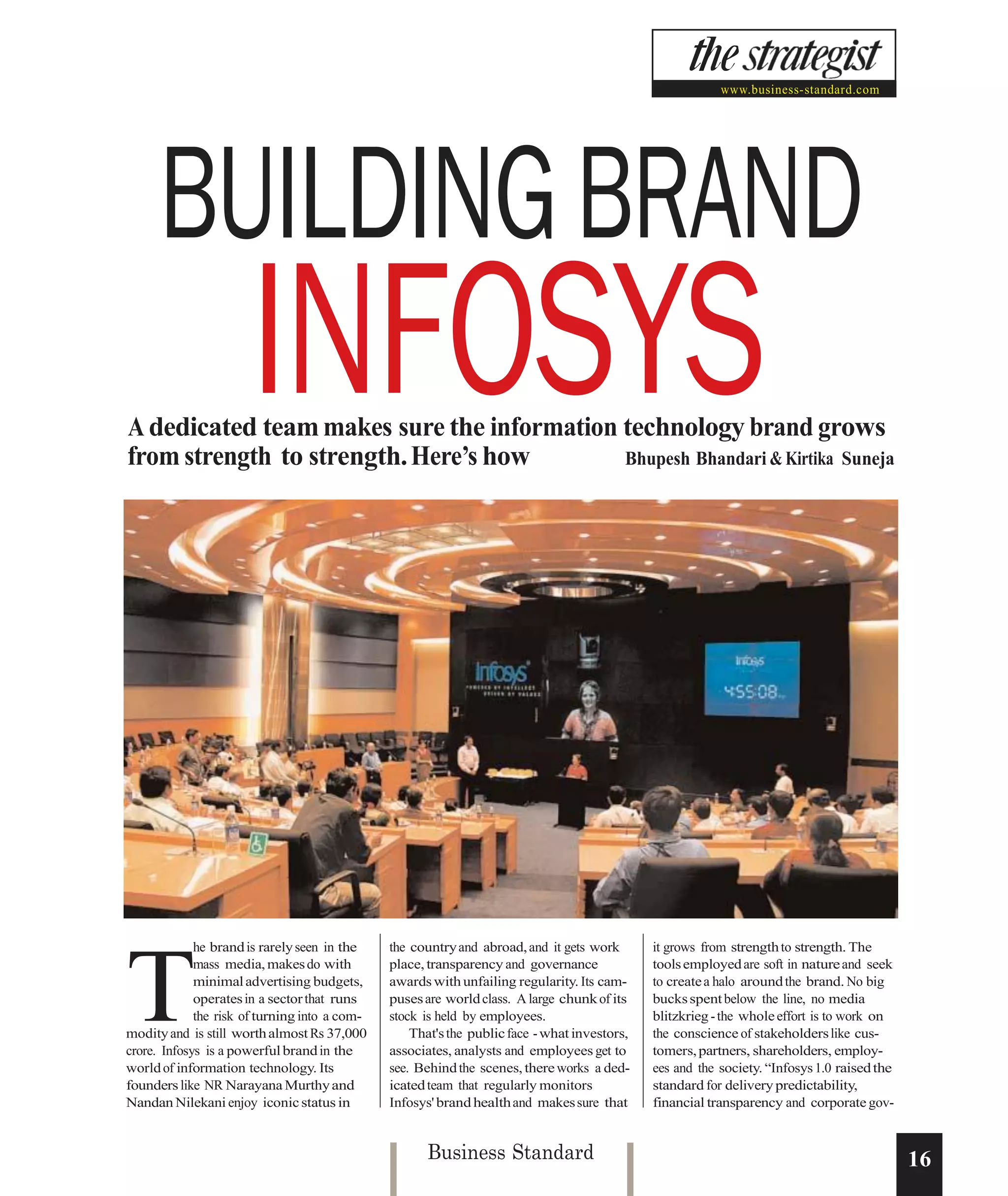 Building brand infosys | PDF