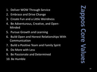 Zappos.com Building a Brand | PPTX