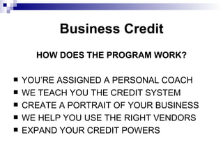 Building Business Credit | PPT