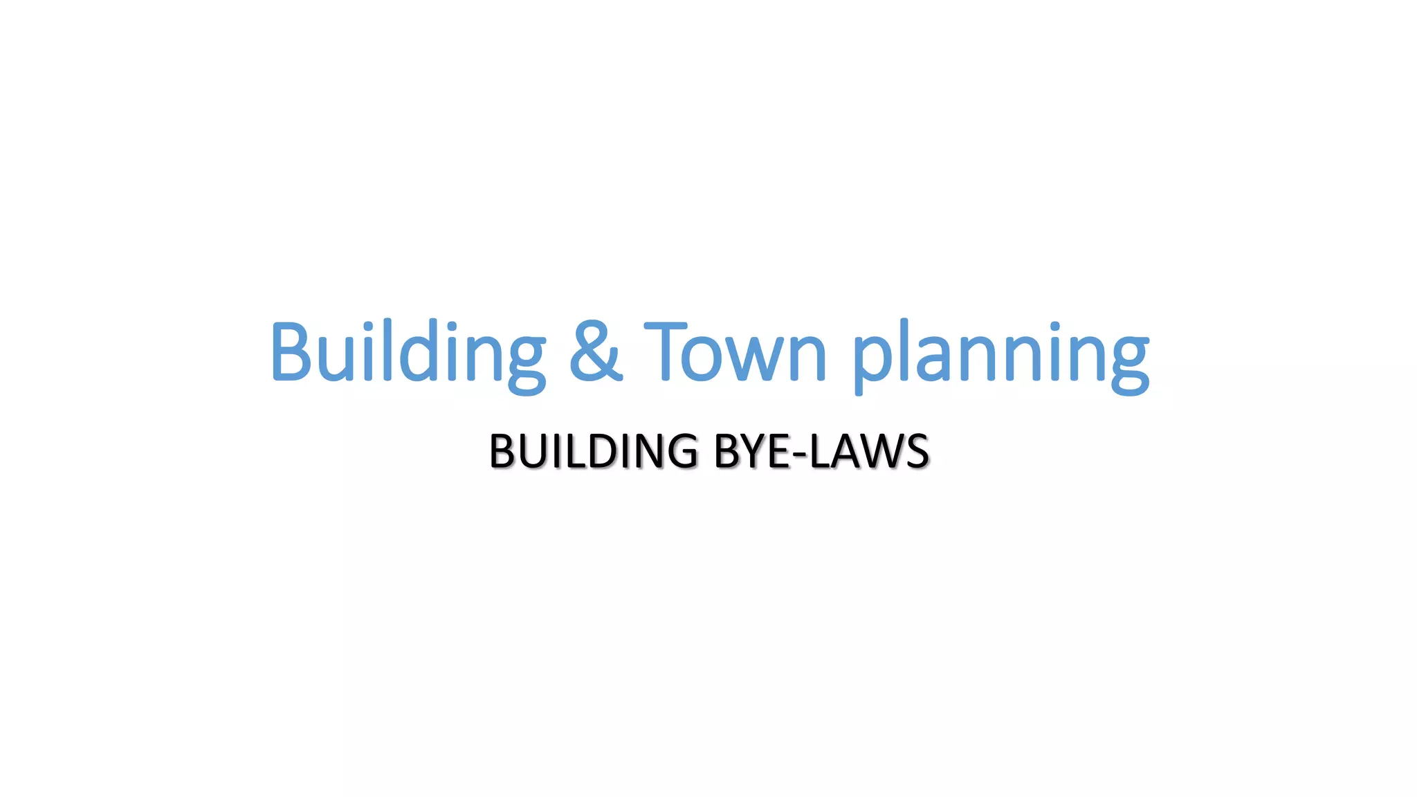 Building by laws | PPTX