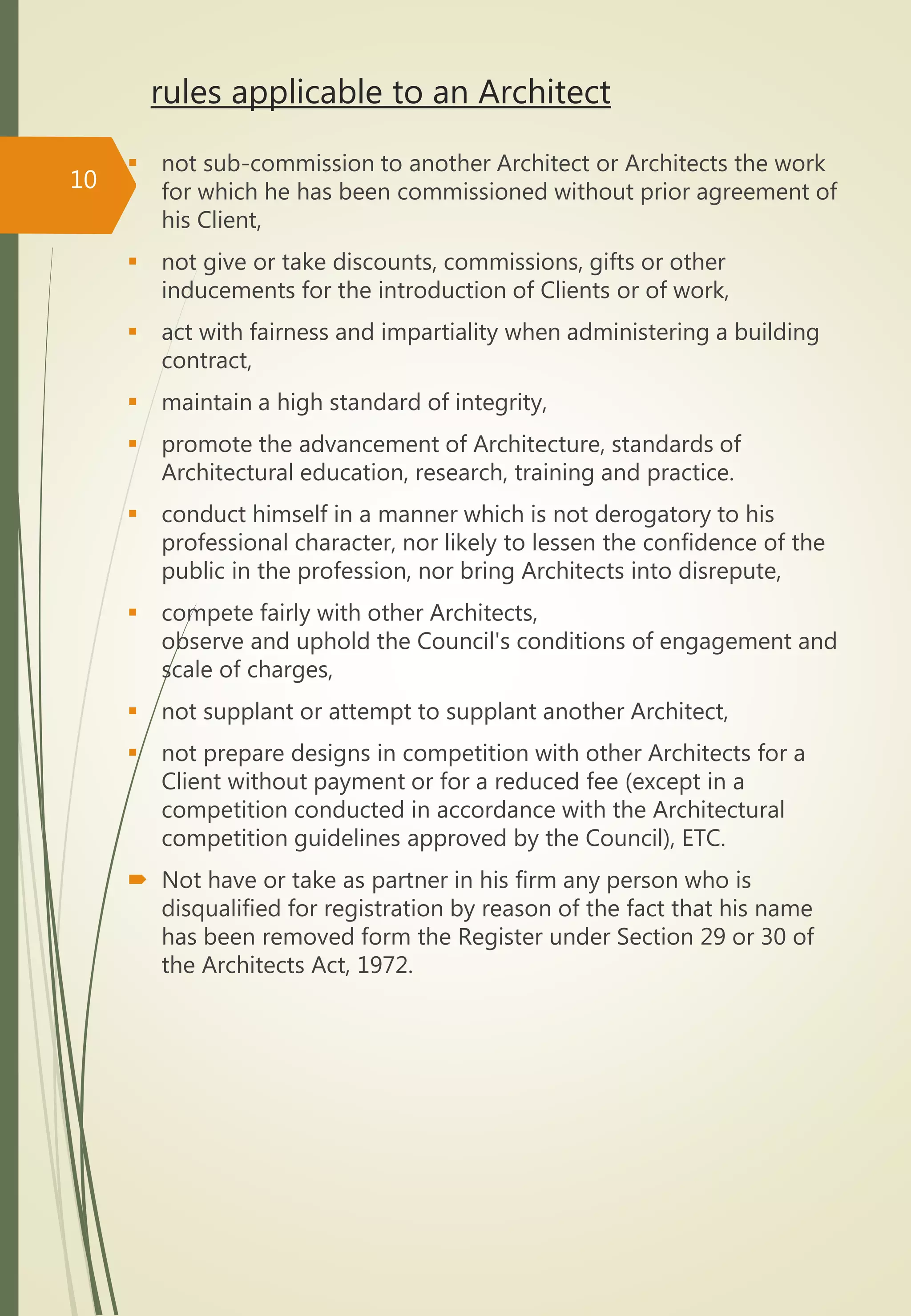 Building bye laws, acts, rules and regulations | PPTX
