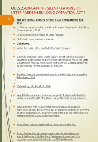 Building bye laws, acts, rules and regulations | PPTX